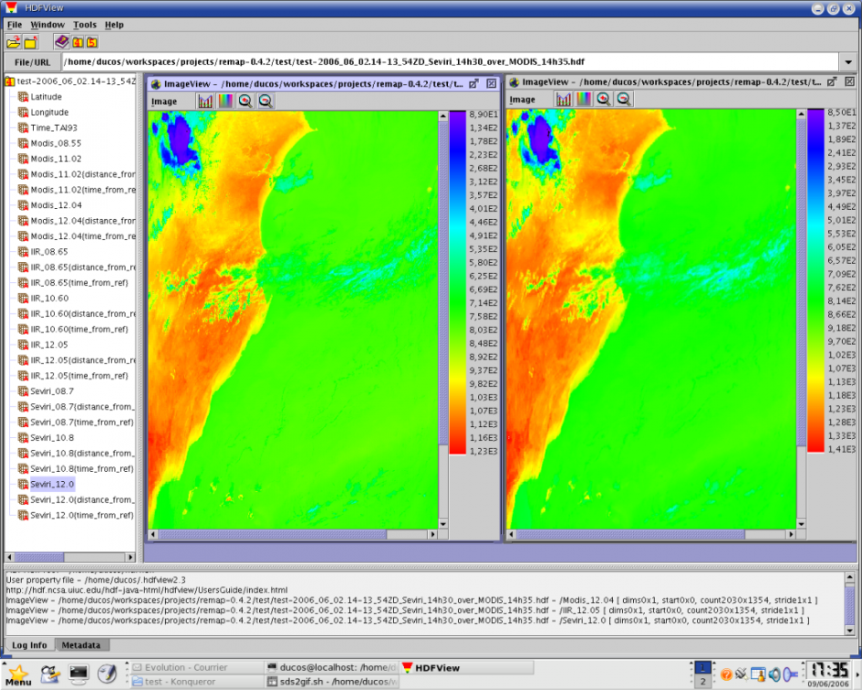 Remap: A reprojection tool of geolocated data between various grids ...
